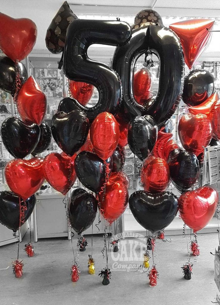 50th Birthday Balloons & Decorations - Quality Cake Company