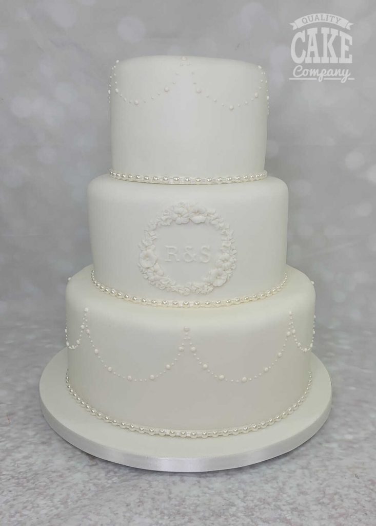 White Wedding Cakes - Quality Cake Company Staffordshire
