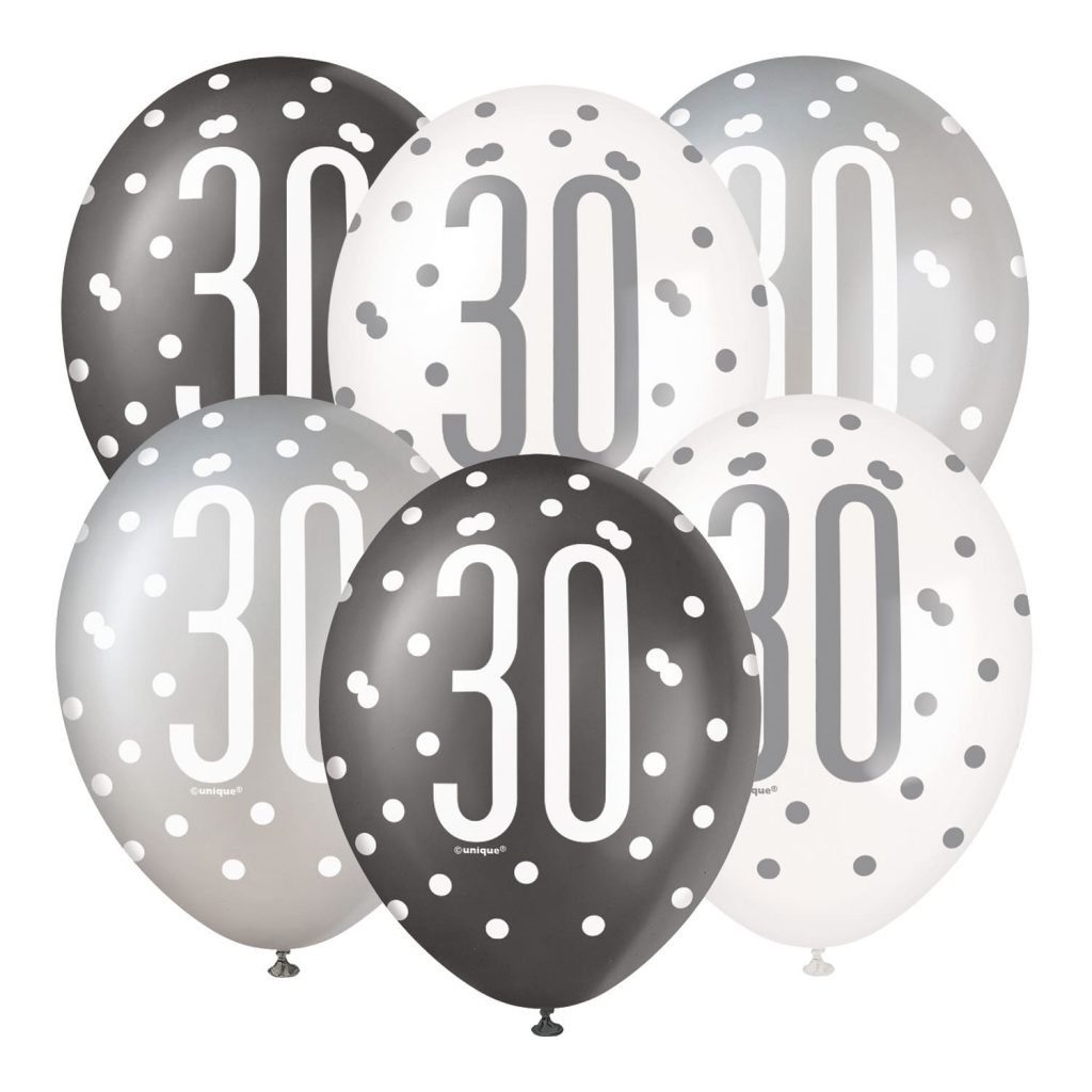30th Birthday Balloons & Decorations - Quality Cake Company