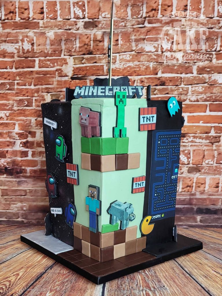 Minecraft Theme Cakes - Quality Cake Company Tamworth