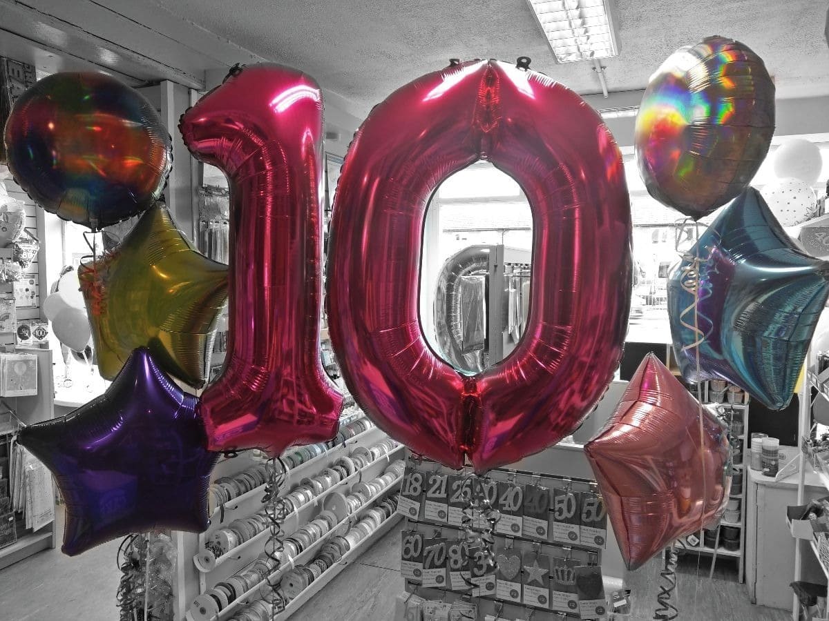 Balloons Happy Birthday Foil Number Balloons For Birthday Party - Age ...