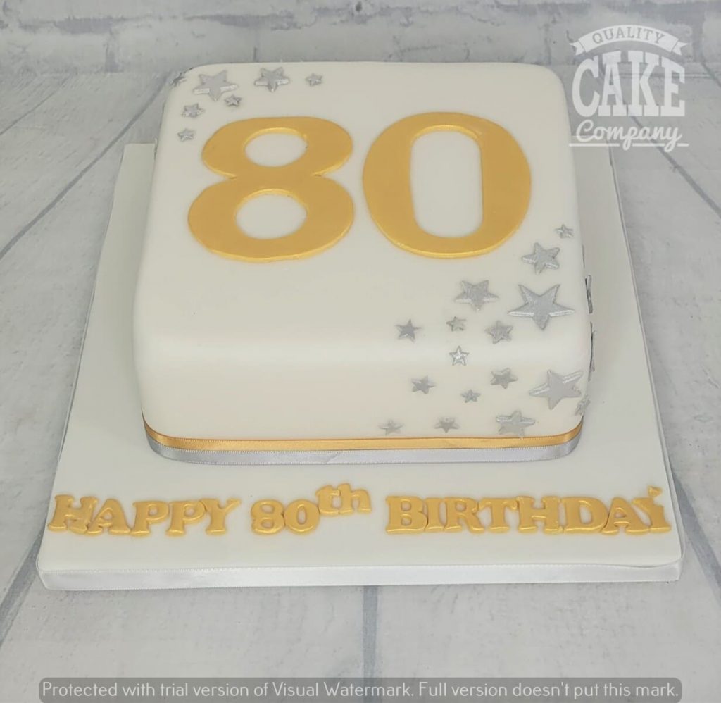 80th Birthday Cakes - Quality Cake Company - Tamworth