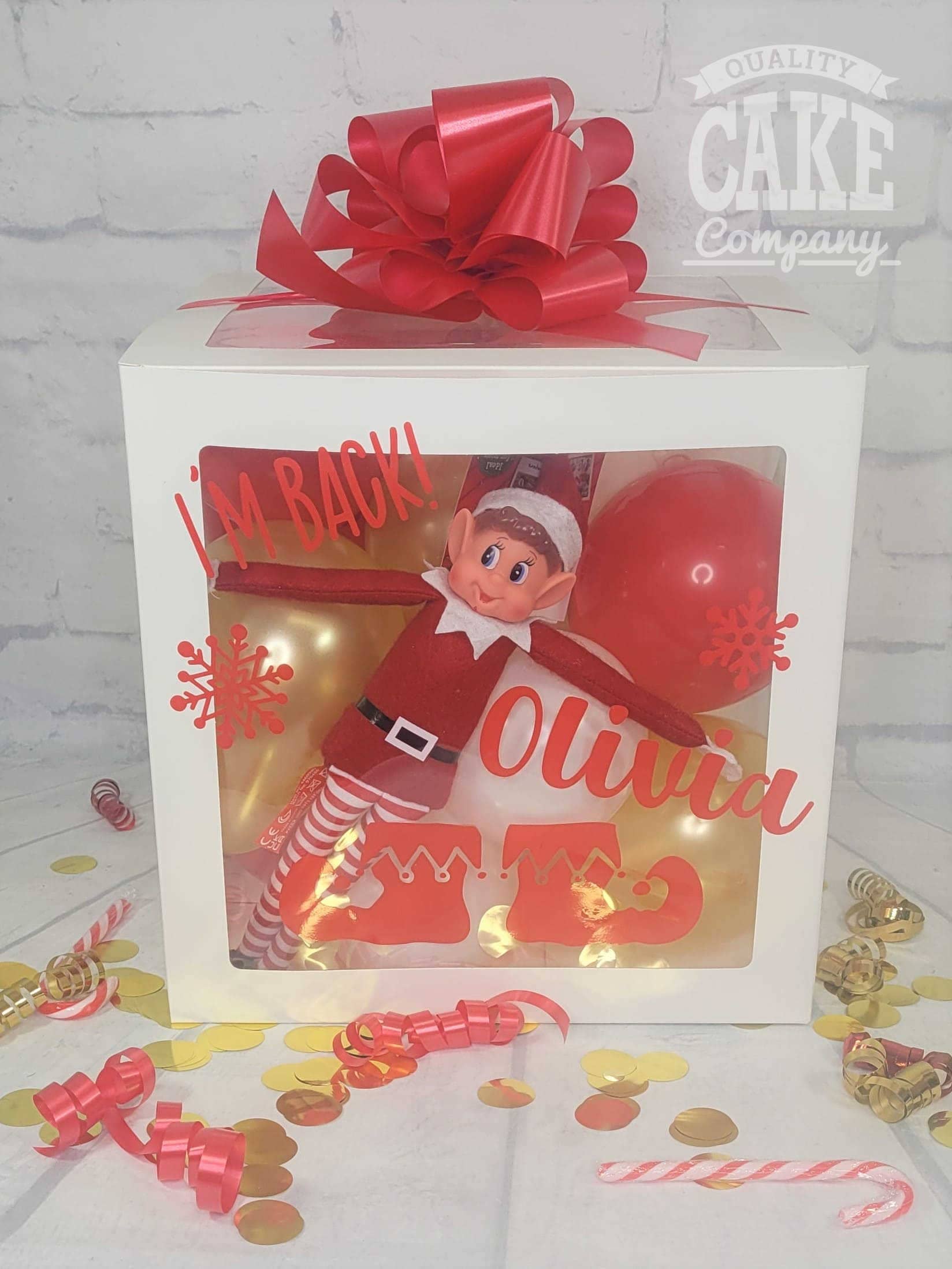 Christmas Naughty Elf Arrival Balloons - Quality Cake Company