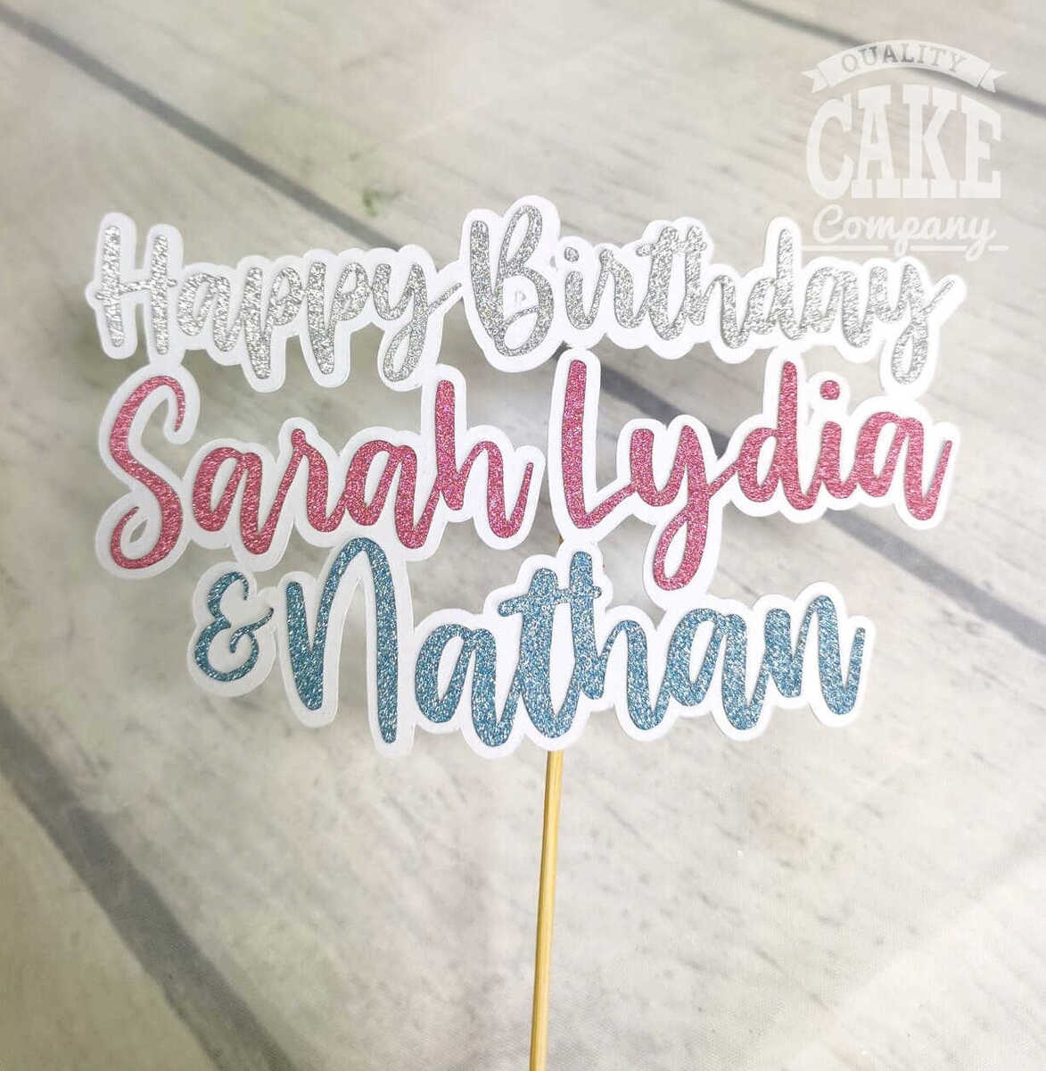 Personalised Cake Toppers - Quality Cake Company Tamworth