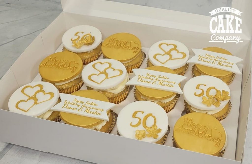 Golden Wedding Anniversary Cakes - Quality Cake Company