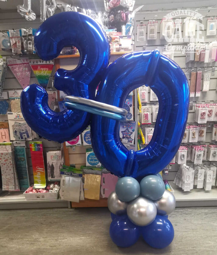 30th Birthday Balloons & Decorations - Quality Cake Company