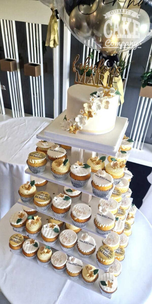 Birthday Cupcake Display Ideas Silver 3 Tier Disco Music Party Stands