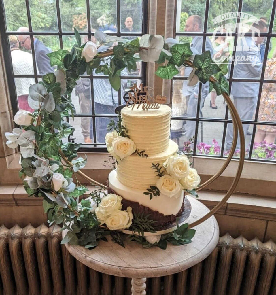 Two Tier Rustic Wedding Cakes Two Tier Rustic Lavender Cake