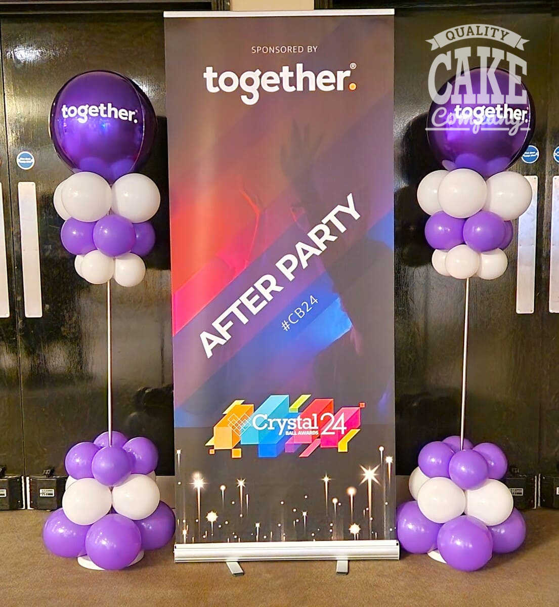Balloon Column Displays - Quality Cake Company Tamworth