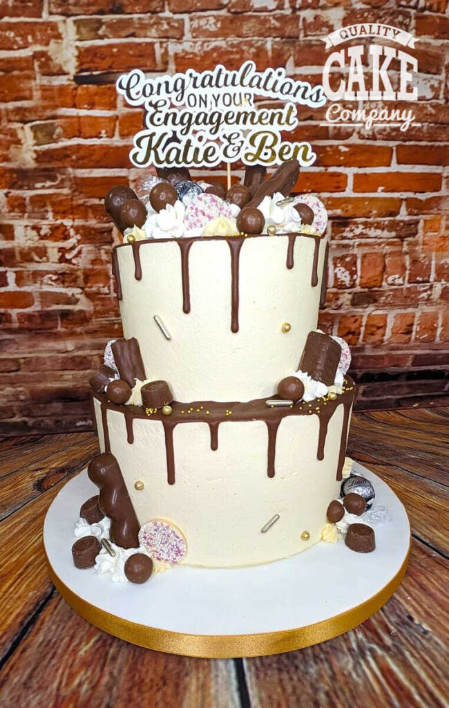 Two-tier Drip Cakes - Quality Cake Company Tamworth
