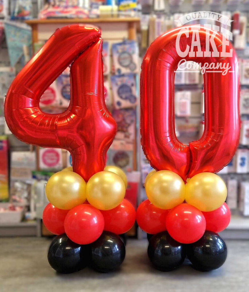 40th Birthday Balloons & Decorations - Quality Cake Company