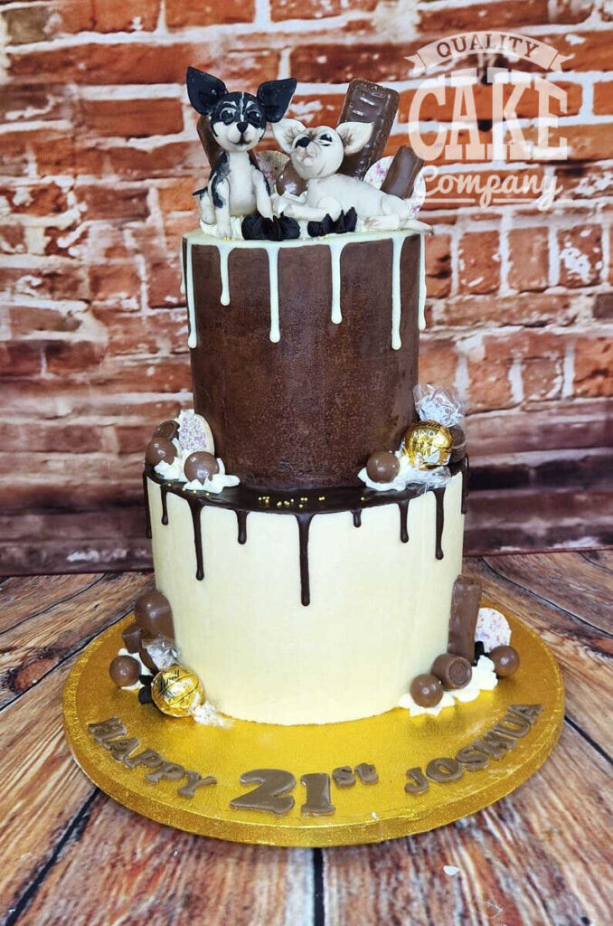 Two-tier Drip Cakes - Quality Cake Company Tamworth