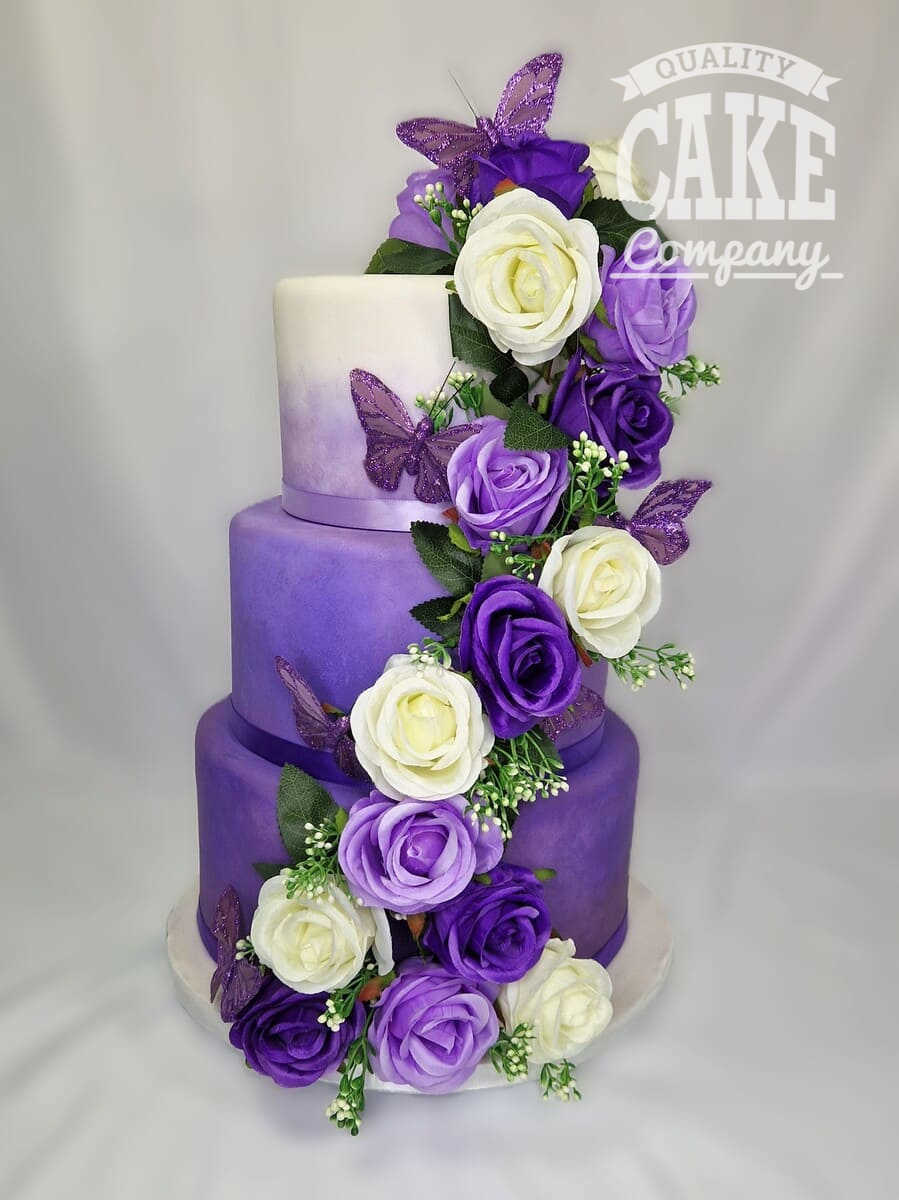 Purple Wedding Cakes - Quality Cake Company Staffordshire
