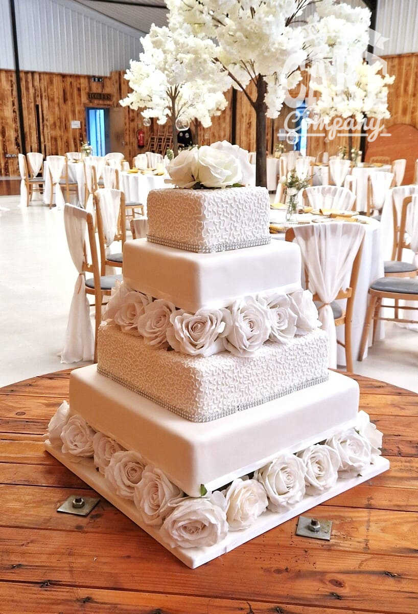 White Wedding Cakes - Quality Cake Company Staffordshire
