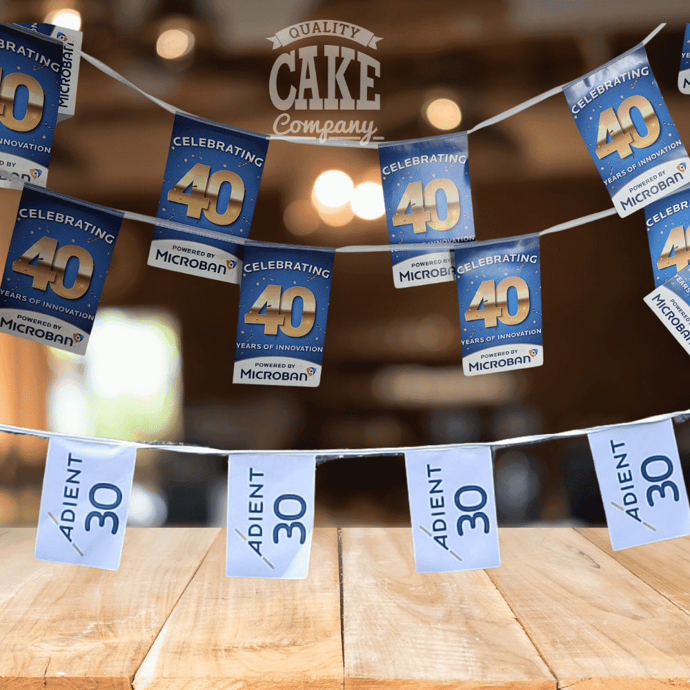 Branded Bunting - Quality Cake Company Tamworth