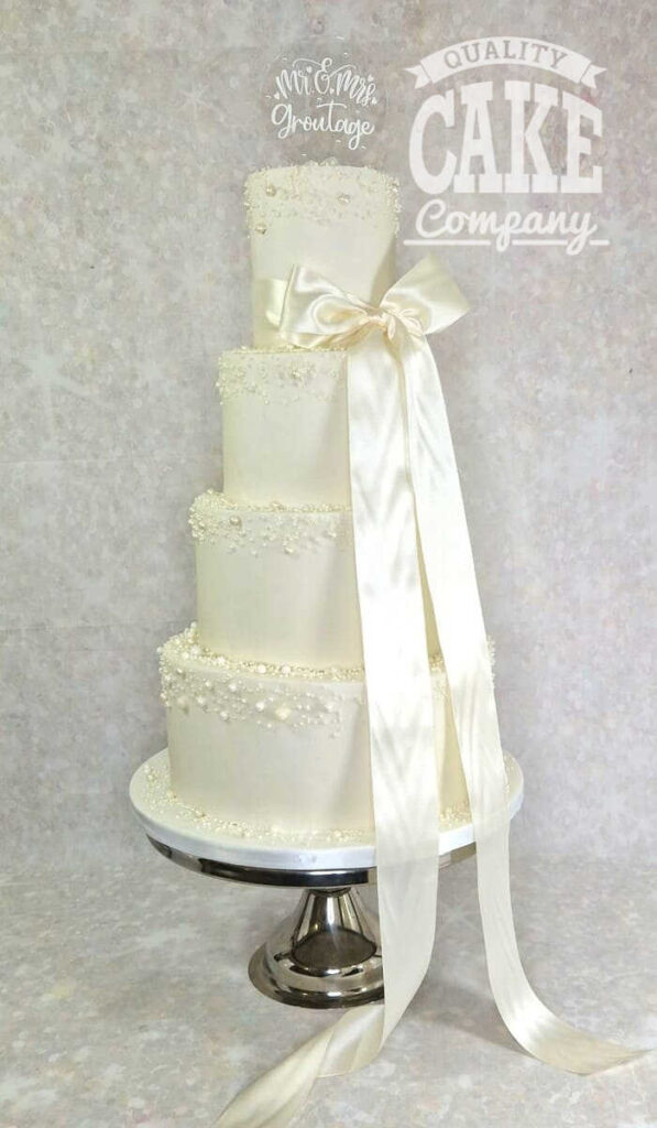 White Wedding Cakes - Quality Cake Company Staffordshire