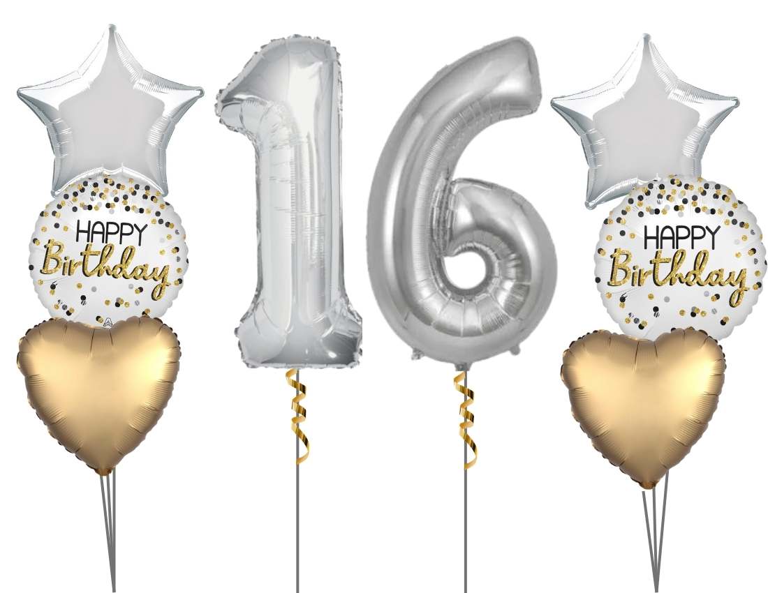 Milestone Number Balloon Bundle - Quality Cake Company Tamworth