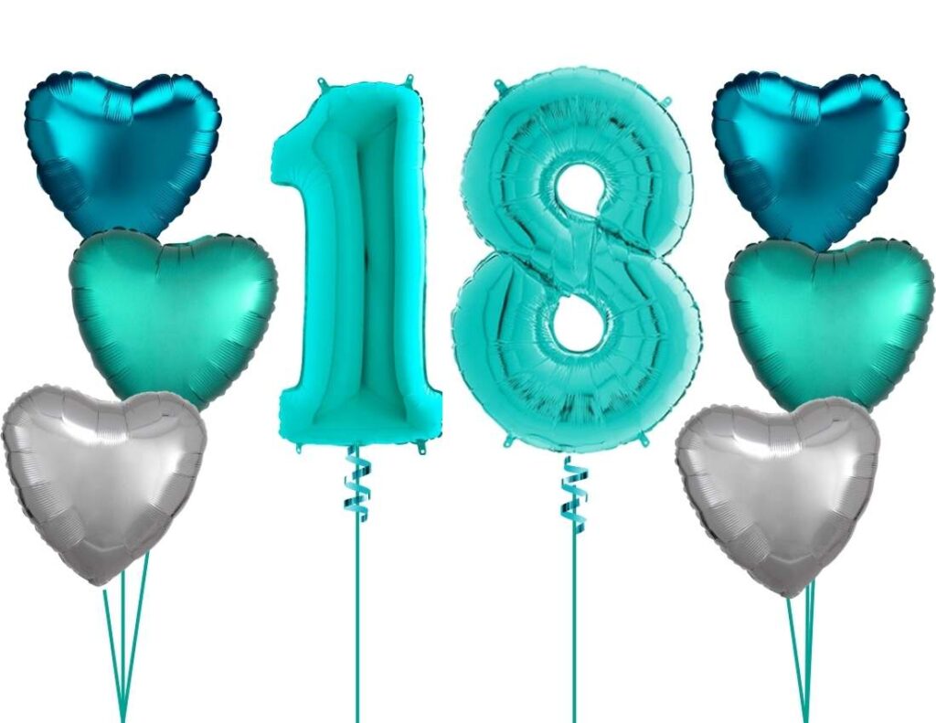 Milestone Number Balloon Bundle - Quality Cake Company Tamworth