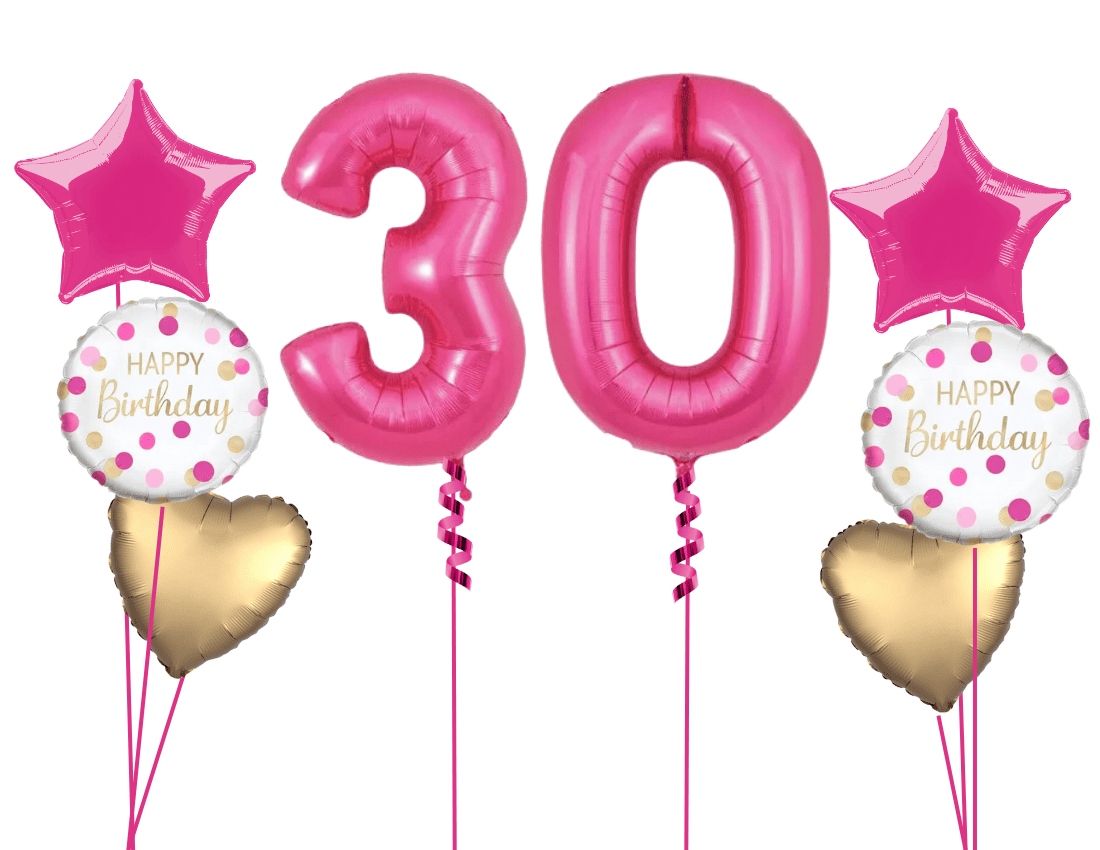 Milestone Number Balloon Bundle - Quality Cake Company Tamworth