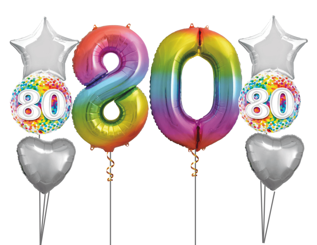 Milestone Number Balloon Bundle - Quality Cake Company Tamworth
